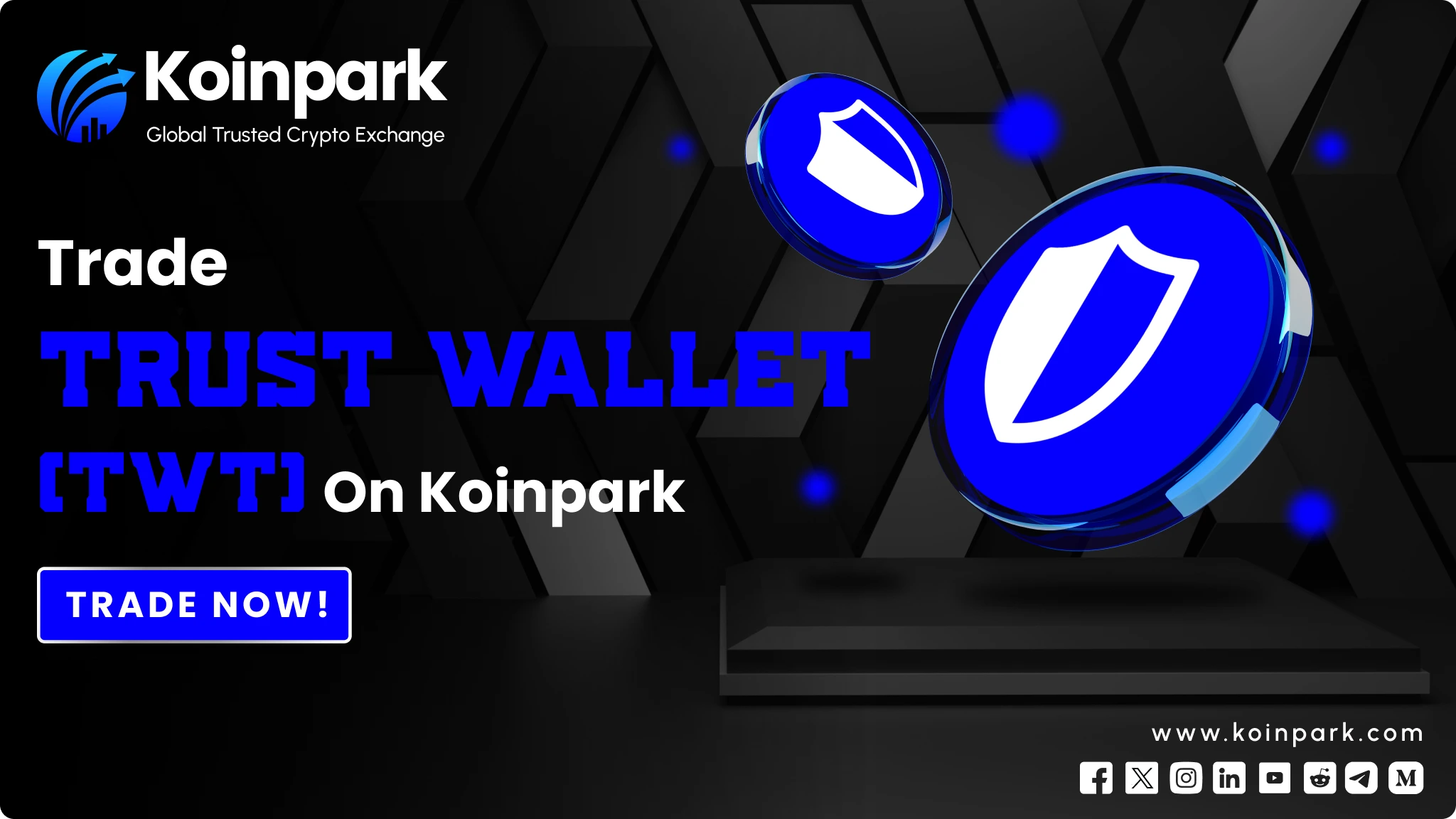 Trade Trust Wallet Token (TWT) on Koinpark